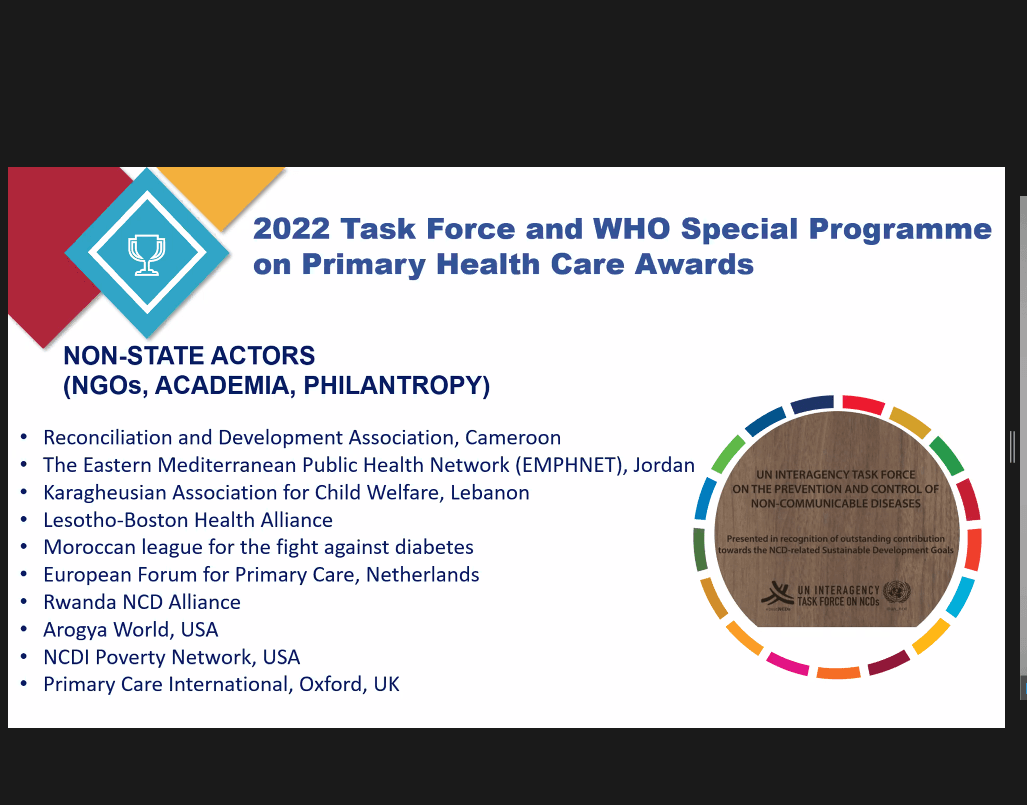Primary Care International | PCI receives UN NCD and WHO primary ...